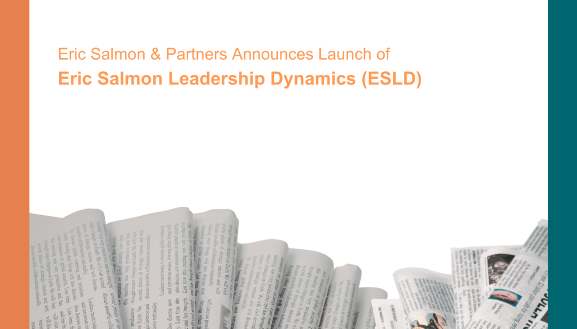 Press Release: Launch of Eric Salmon's Leadership Dynamics ESLD - Eric ...